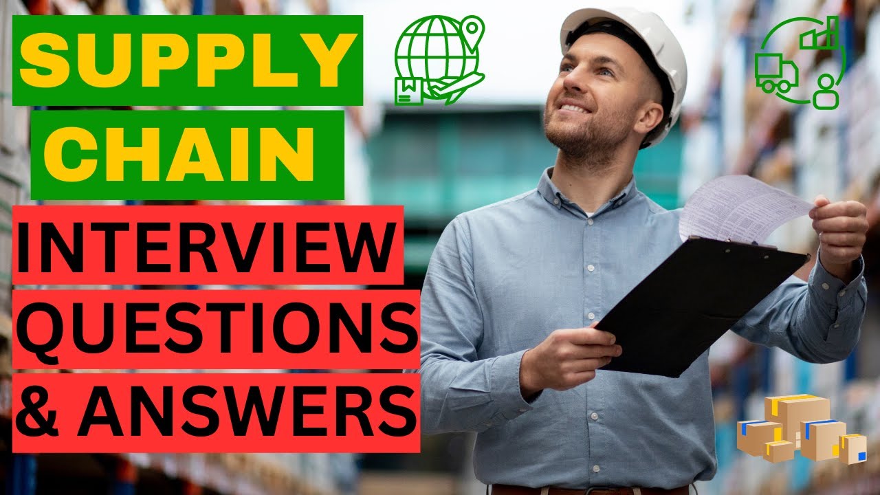 SUPPLY CHAIN EXECUTIVE Interview Questions and Answers - YouTube