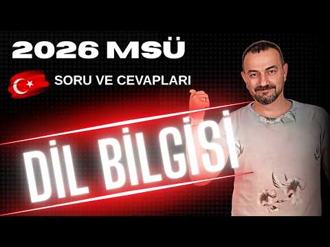 📌 2026 MSÜ Dil Bilgisi Soruları ve Cevapları | Tam Analiz