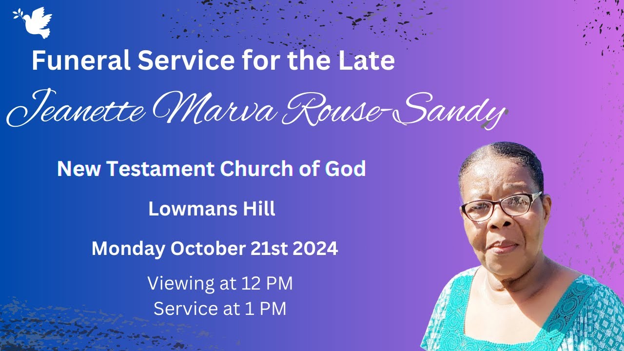 Jeanette Marva Rouse-Sandy - Funeral Service - YouTube