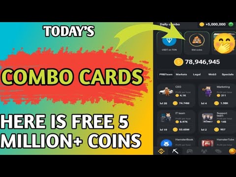 TODAY DAILY COMBO CARDS || 9TH AUGUST CARDS HAMSTER KOMBAT - YouTube