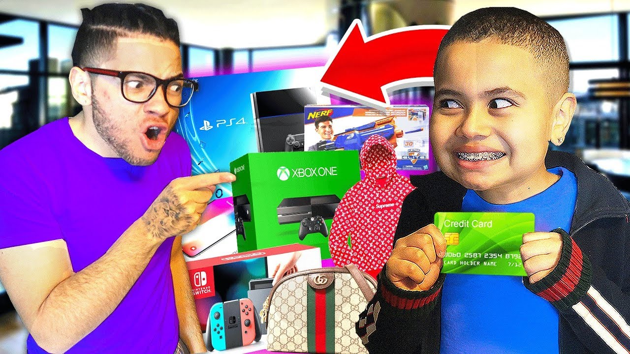 Kid spends $10,000 on Brothers Credit Card! **insane shopping spree ...