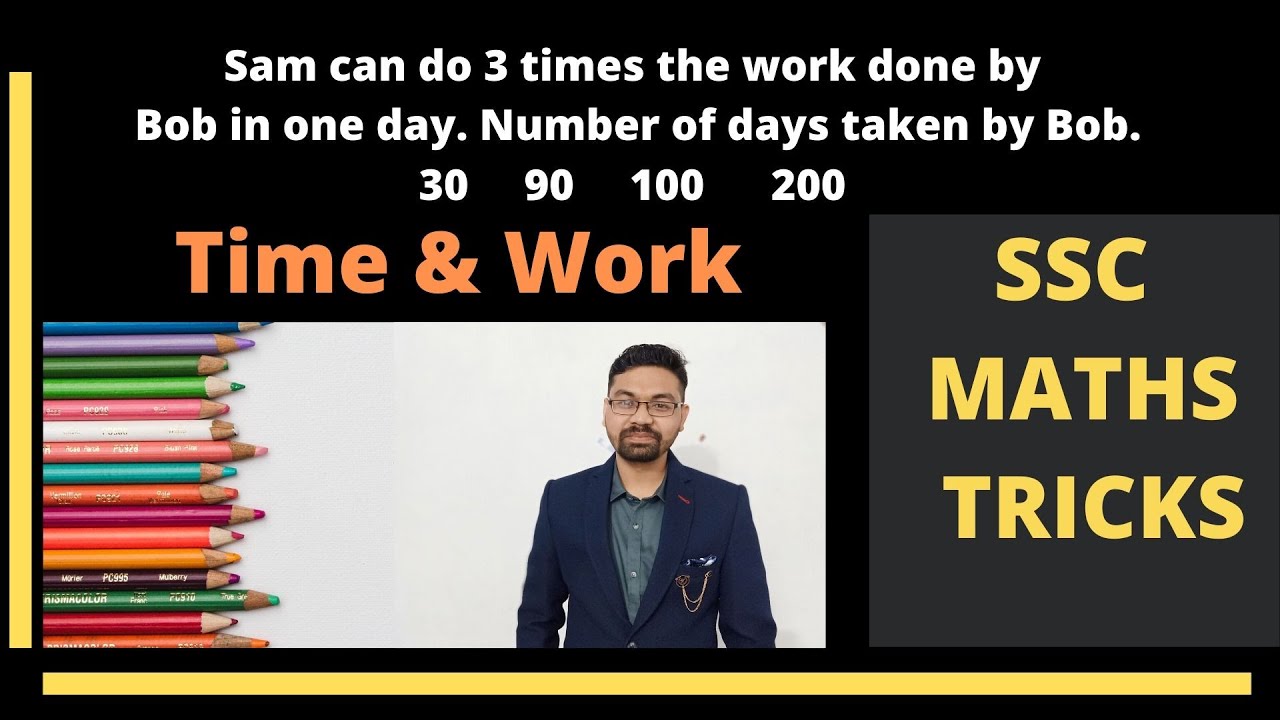 Solve Maths questions in seconds| Time and work| SSC Special| - YouTube