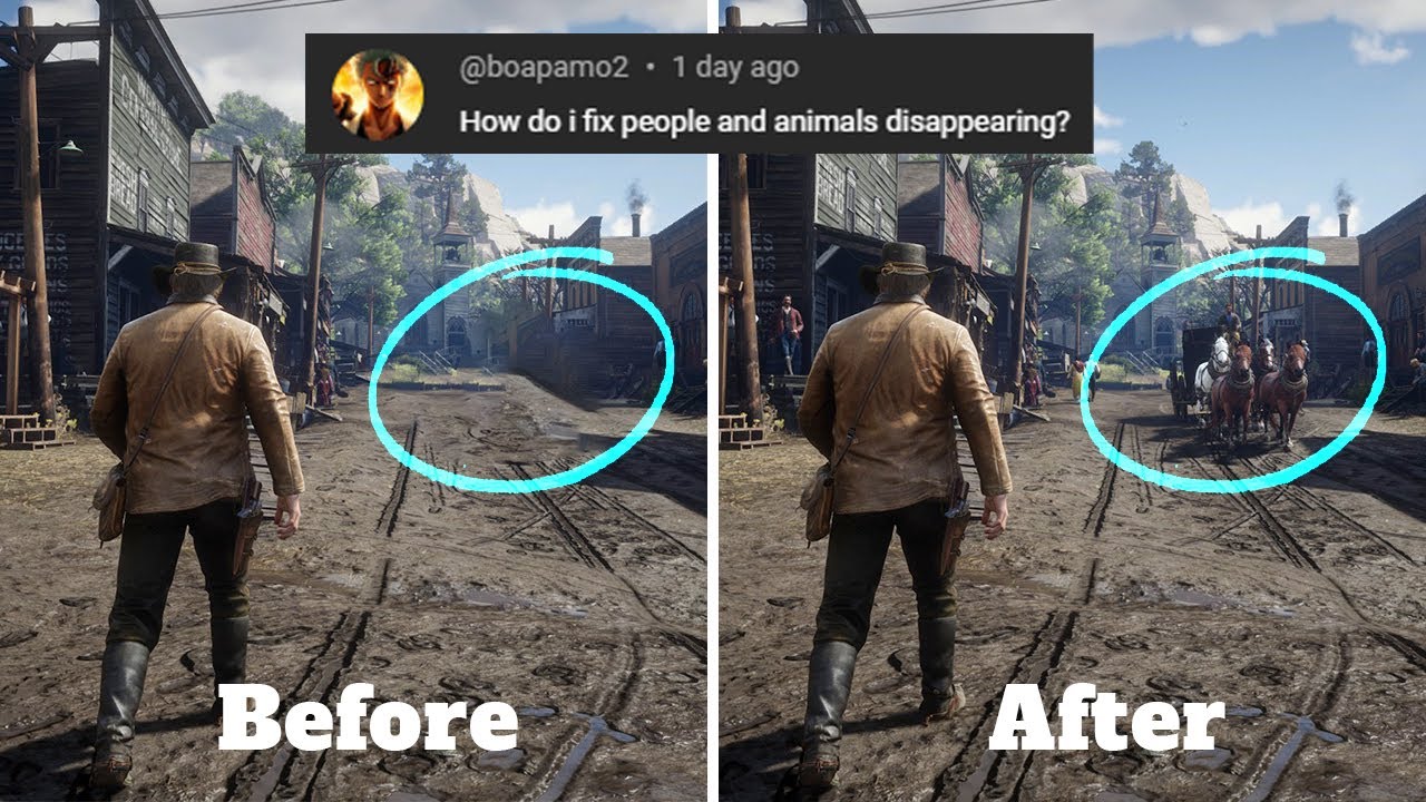 How to Fix RDR 1 Disappearing NPCs and Animals - YouTube