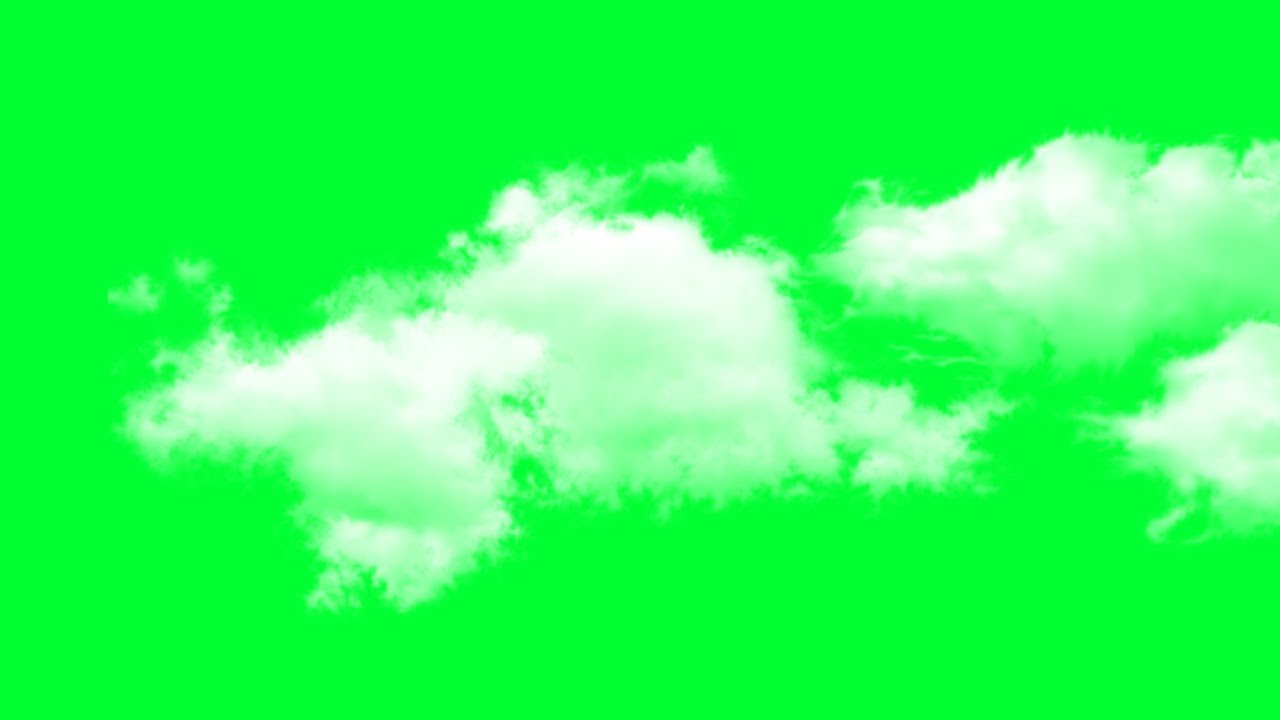 cloud green screen footage - YouTube