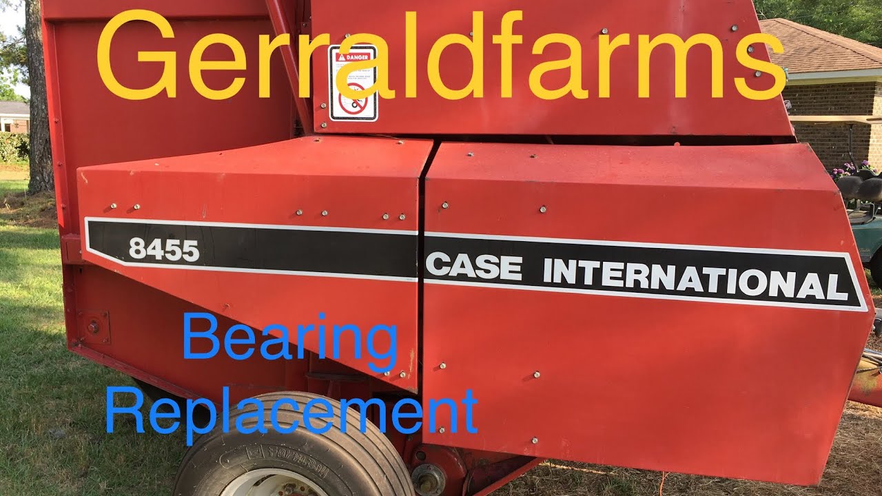 Replacing a pickup bearing on the Case 8455 round Baler Gerraldfarms ...