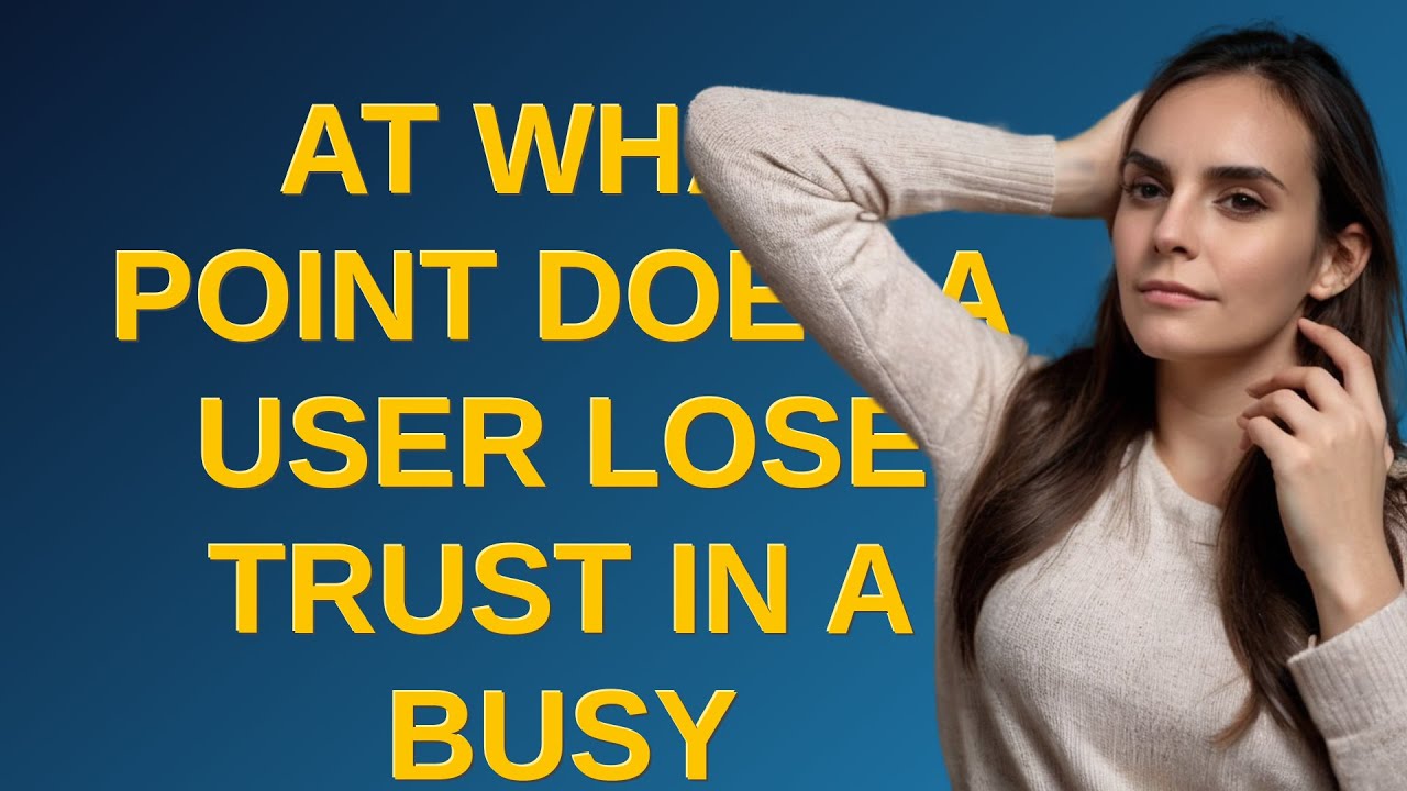 Ux: At what point does a user lose trust in a Busy Spinner? - YouTube