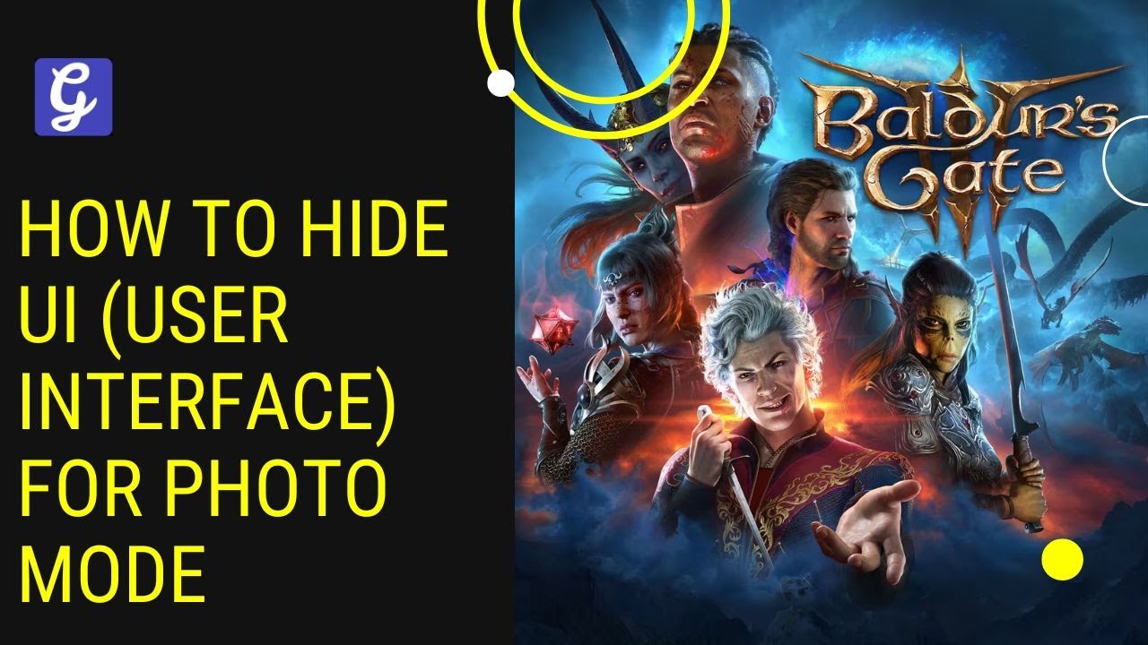 How to Hide UI (User Interface) and Enter the Screenshot Photo Mode ...