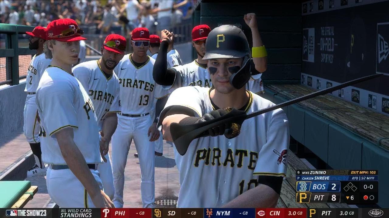 MLB The Show 23_dugout homer celebration - YouTube