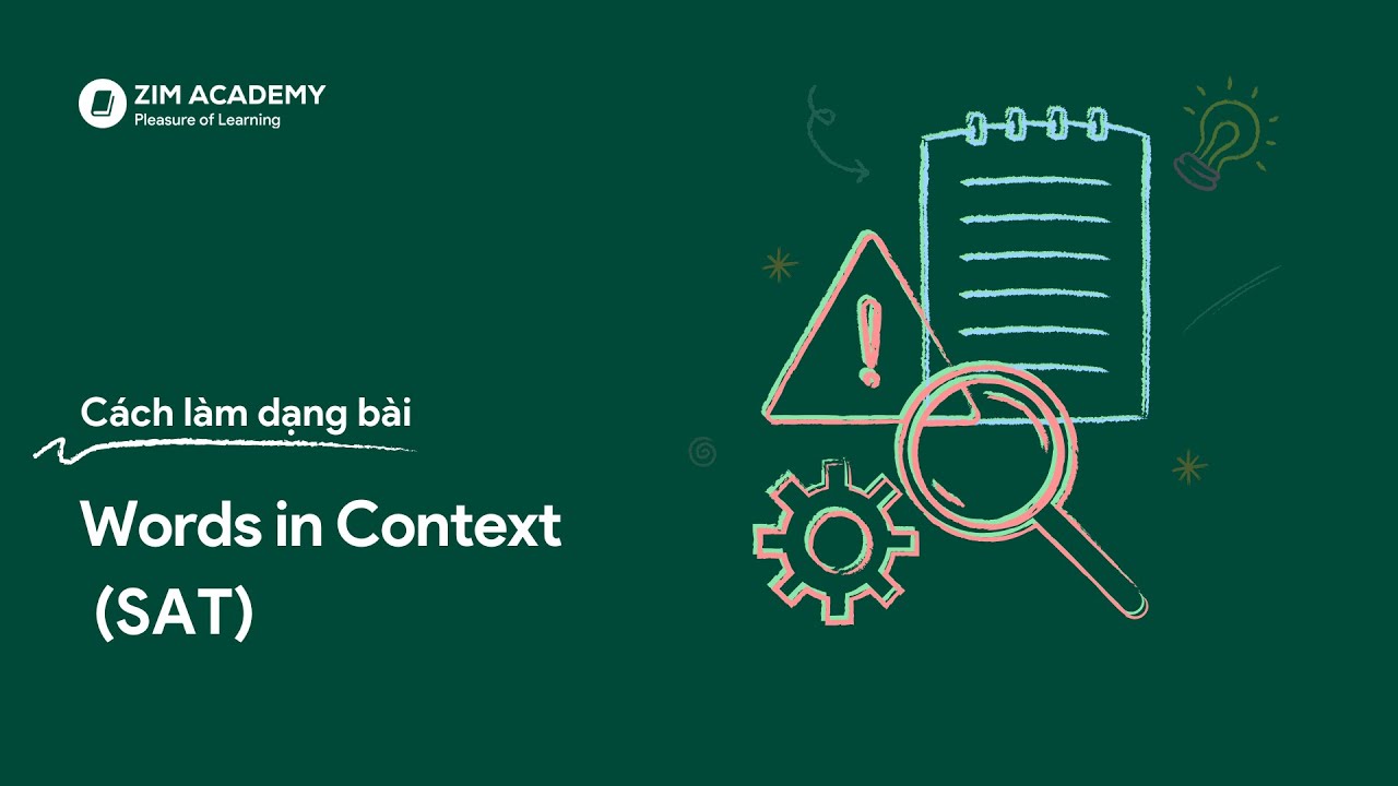 Cách làm dạng bài Words in Context trong SAT Reading & Writing - YouTube