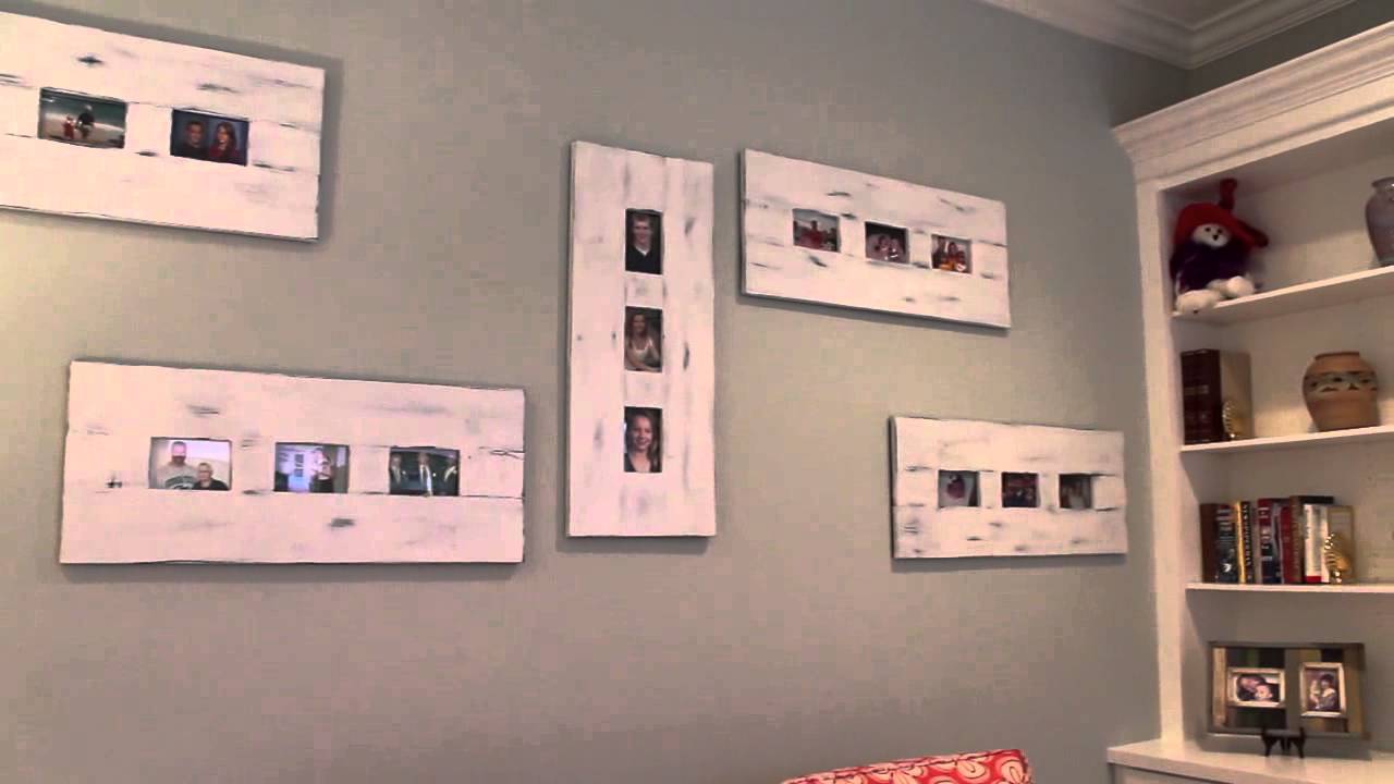 Creative ways to display family portraits - YouTube
