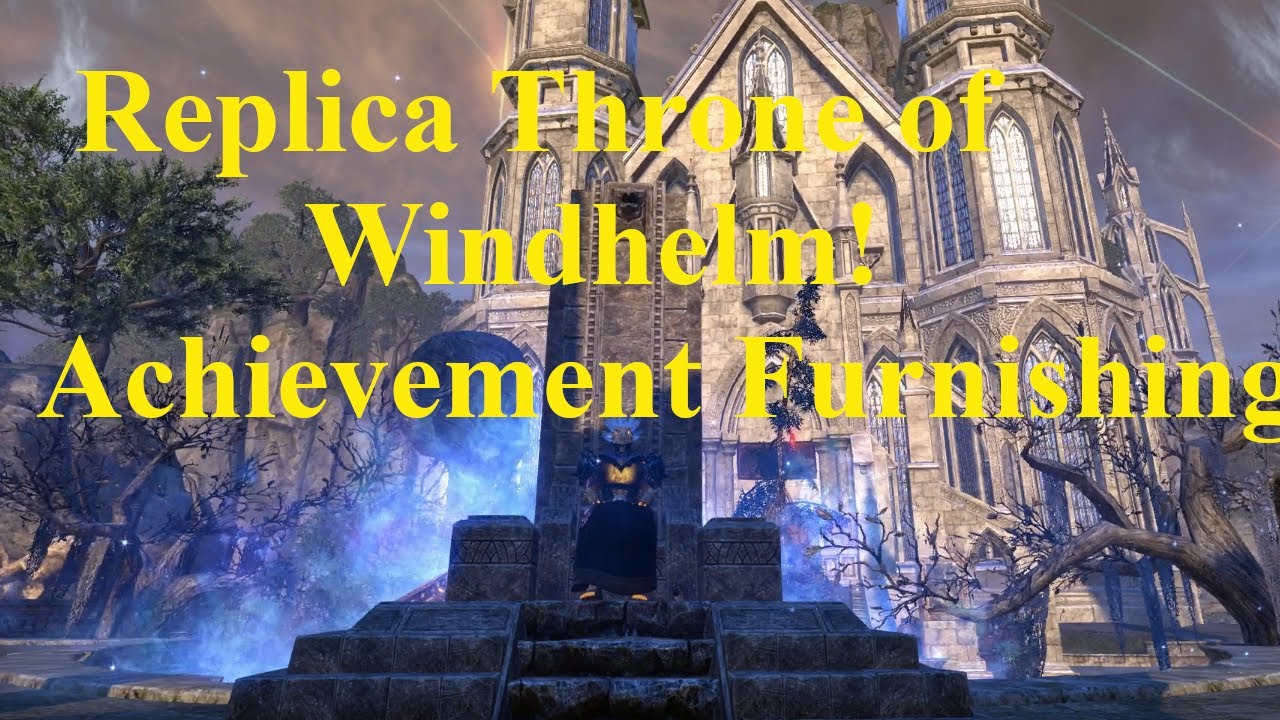 ESO Replica Throne of Windhelm! Achievement Furnishing! - YouTube