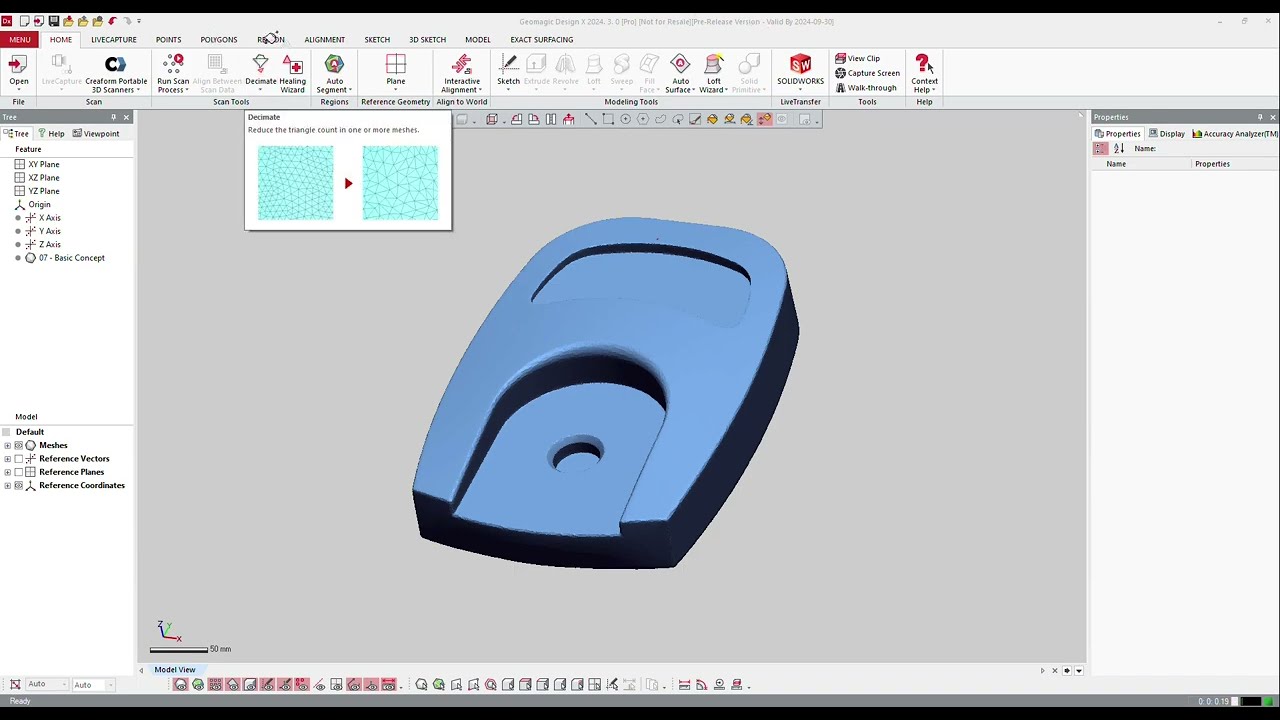 Advanced Region Tools | Geomagic Design X Tutorial - YouTube