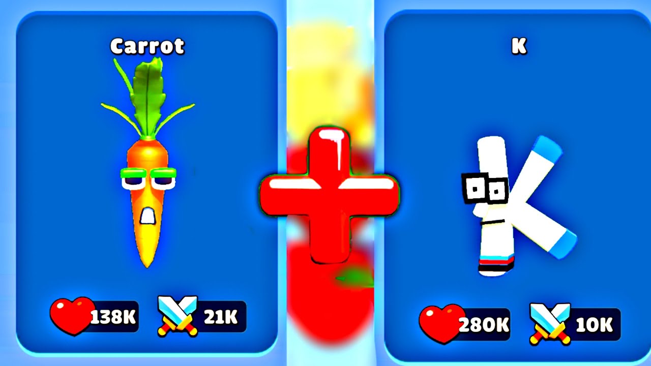 Merge Alphabet Food Battle Unlocke New Hero Carrot Plus K New Update ...