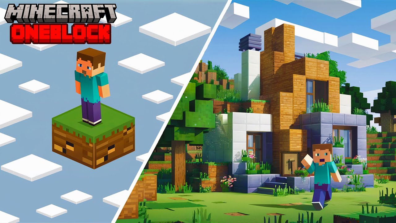 10 Year Old Spent 5 Days in ONE BLOCK Minecraft - YouTube