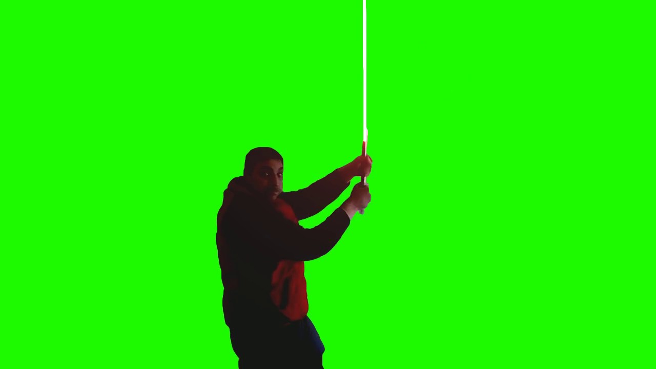 Light Saber Green Screen test - YouTube