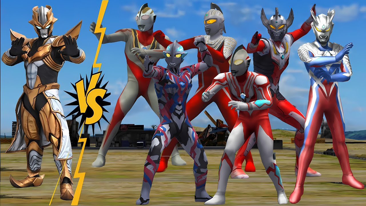 ABSOLUTE TARTARUS VS ULTRAMAN BLAZAR, TARO, RIBUT, GAIA, ULTRASEVEN ...