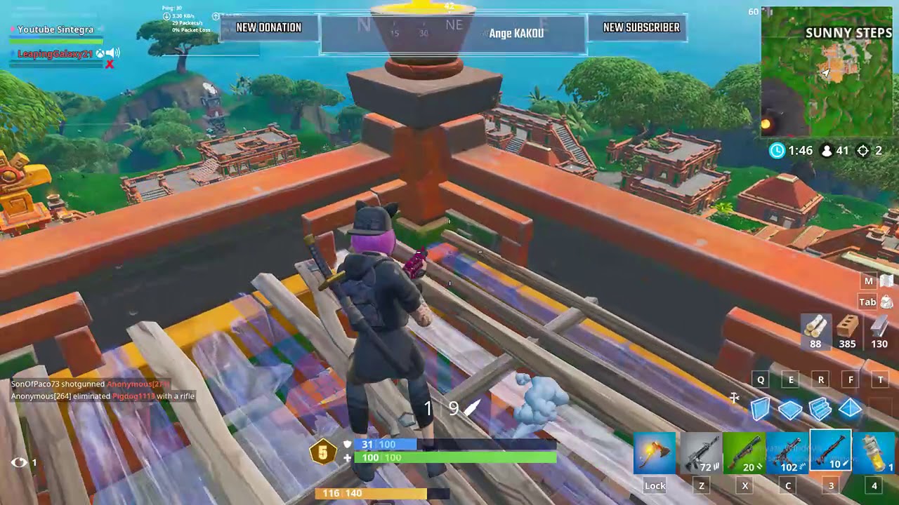 Noob going sweaty in fortnite - YouTube