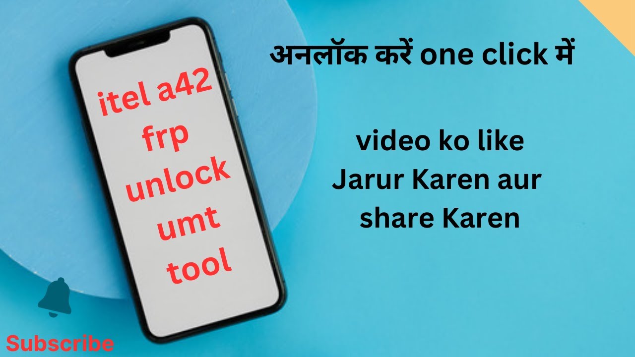 itel a42 frp bypass software mobile - YouTube