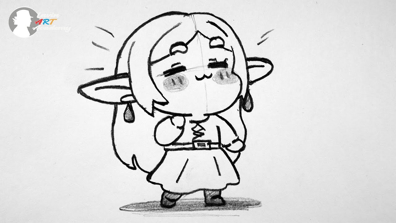 How to Draw Frieren Cute Chibi Beyond Journey's End - YouTube