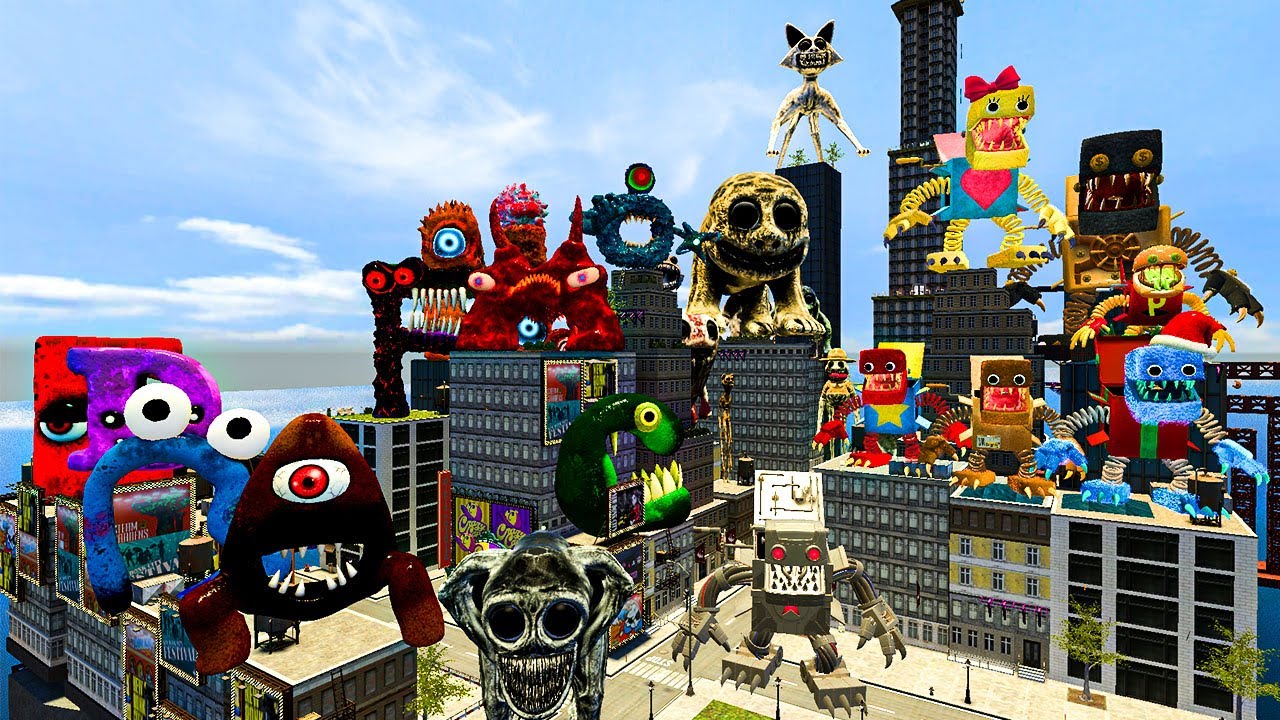 STAIRS GREY SNIDEY SPIDEY BANDIT BAT TREX ROWDY CHICKEN POPPY PLAYTIME ...