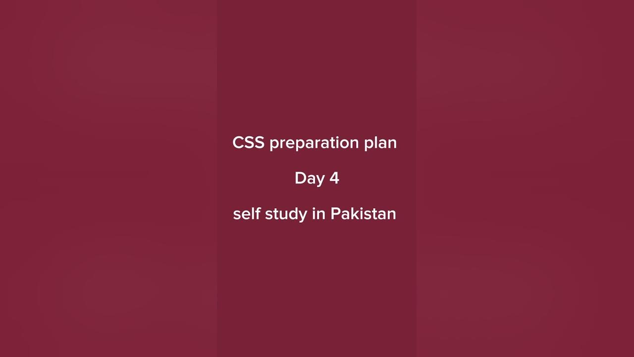 CSS preparation from zero | CSS preparation day 4 without academy@Css_143 - YouTube