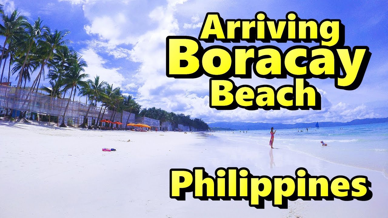 Arriving Old Boracay Beach Philippines and Taxi to Hotel - YouTube