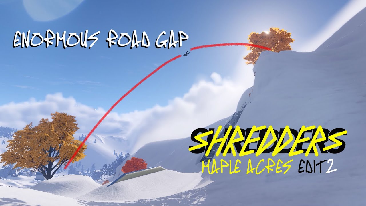 One of the biggest gaps in Shredders. #shreddersgame #snowboarding # ...
