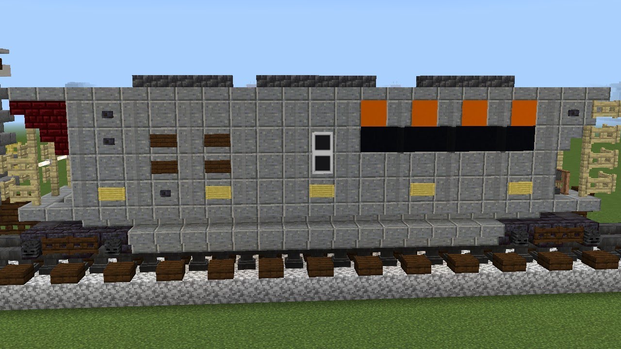 Minecrafting Tutorial - BNsF Coal Hopper Train How to Build - YouTube