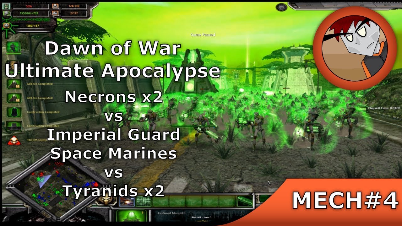 DoW: Ultimate Apocalypse - Necrons x2 vs Imperial Guard, Space Marines ...