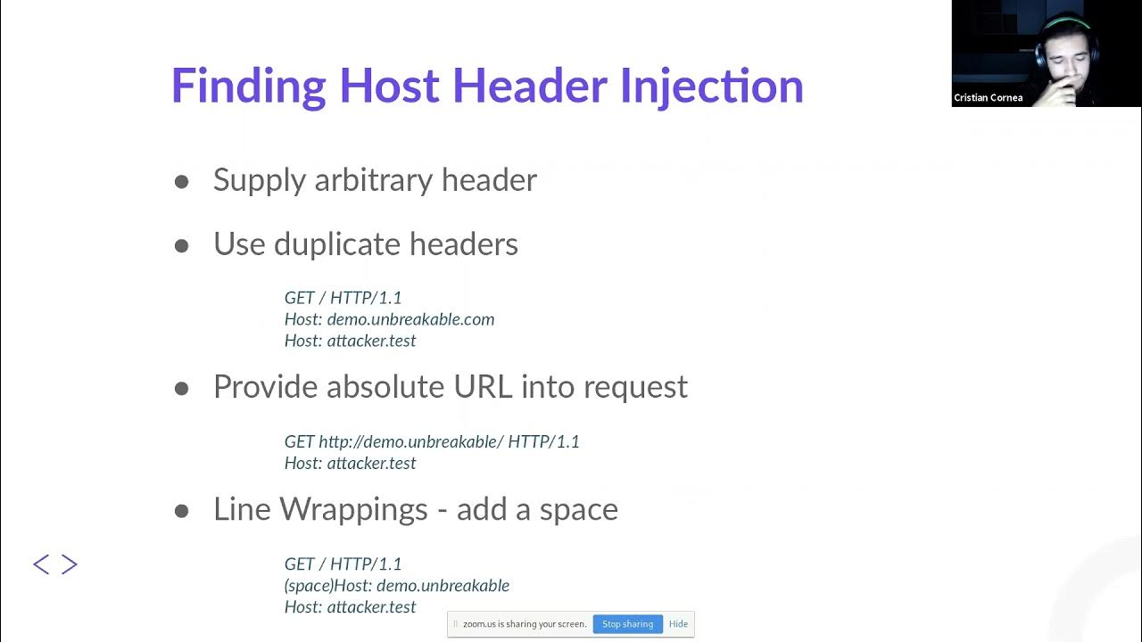 Exploitation of Host Header - YouTube
