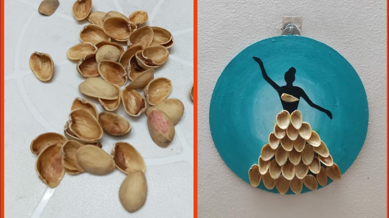 pistachio shell wall hanging|Reuse Pistachio Shell Craft|Pista shell ...