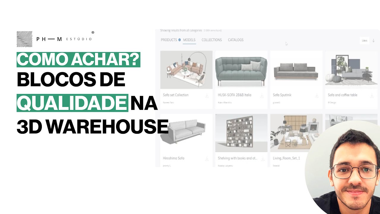 COMO ACHAR BLOCOS BONS NA 3D WAREHOUSE - YouTube