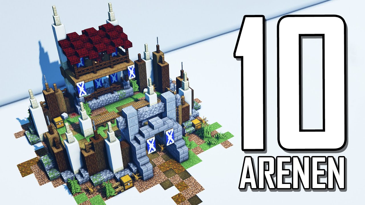 10 Arenen in Minecraft 🔟 Minecraft Arena bauen deutsch - YouTube