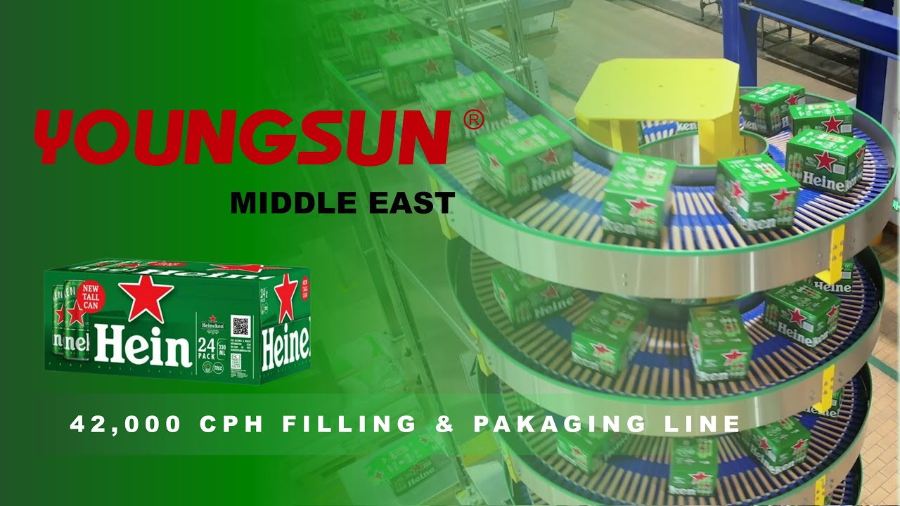 HEINEKEN Can Filling Line 42000CPH - YouTube