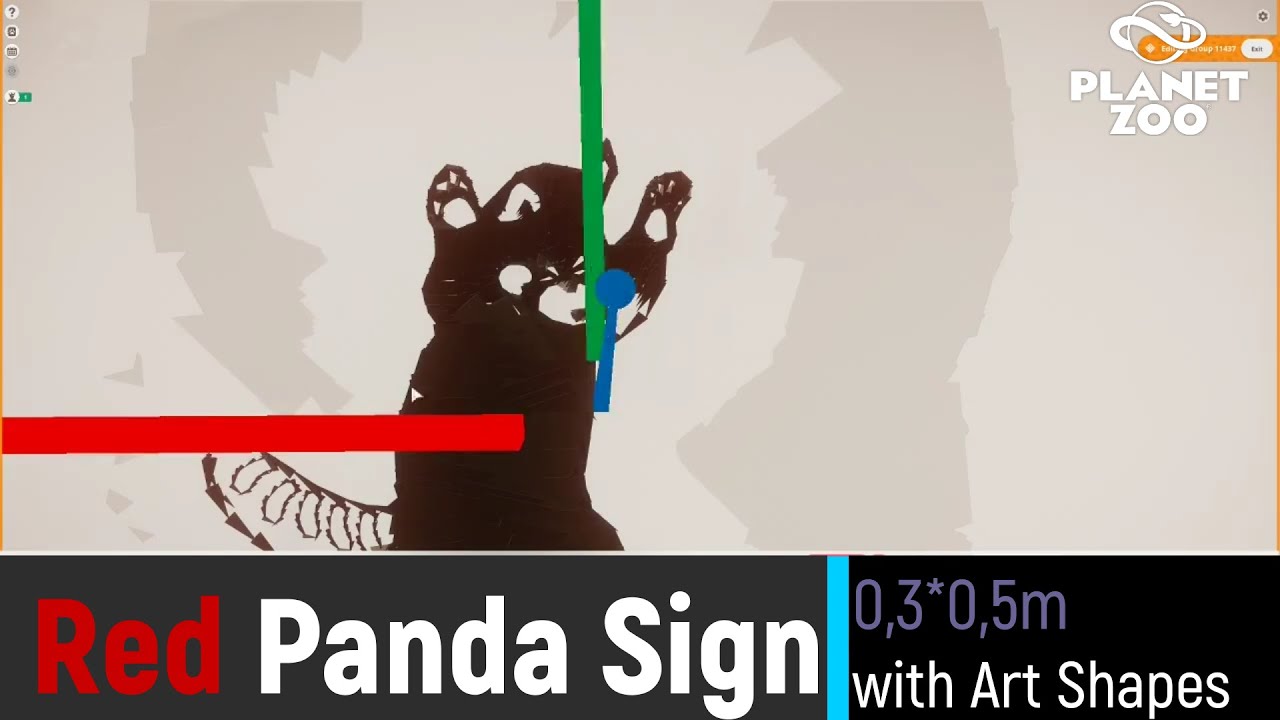 Red Panda Sign | Planet Zoo | Speedbuild - YouTube