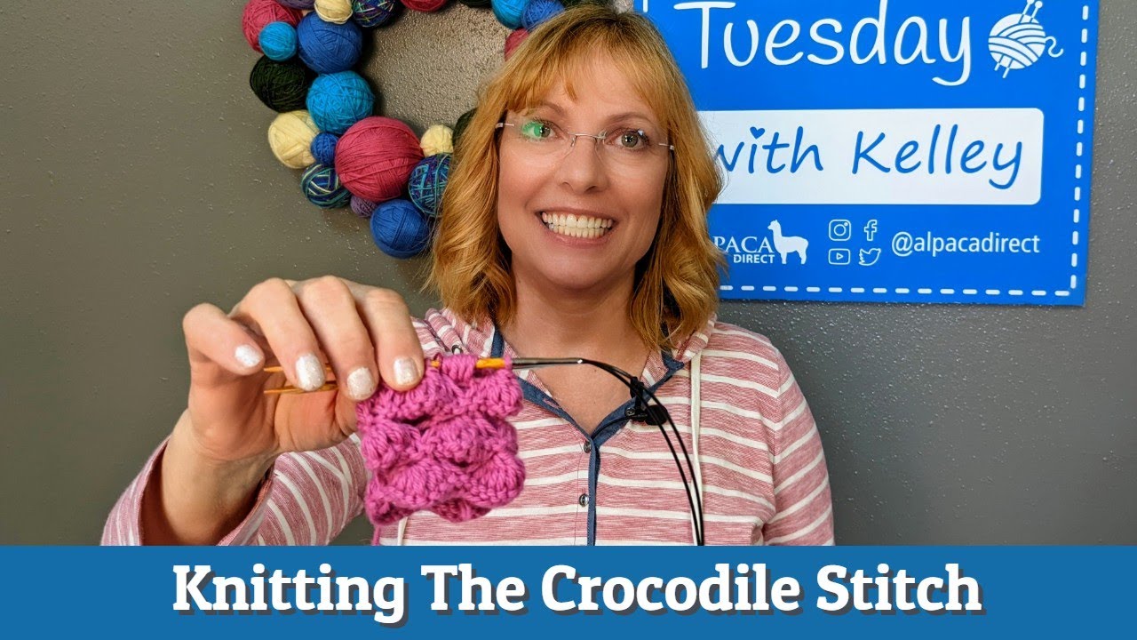 How To Knit The Crocodile Stitch | Technique Tuesday - YouTube