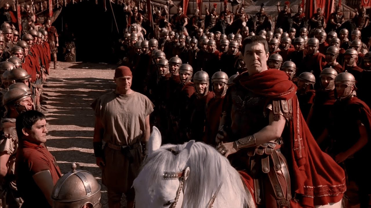 "Titus Pullo is with me! And you? Are you with me?" Julius Caesar ...