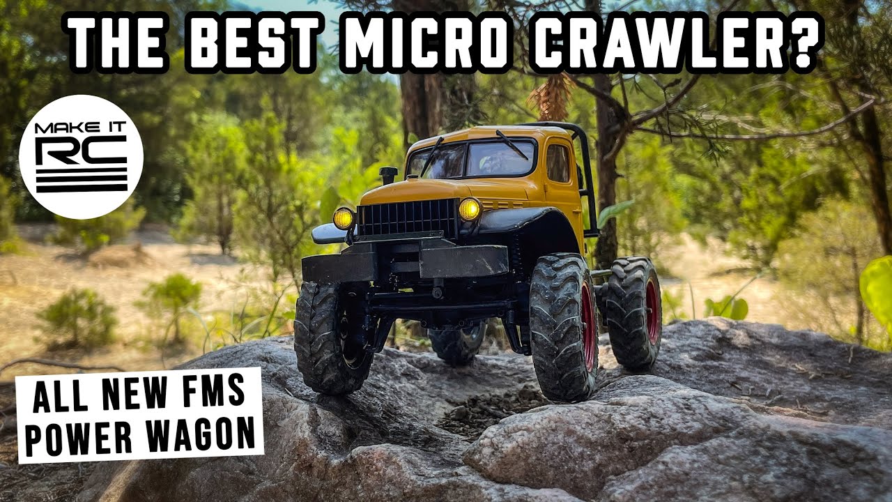The All New FMS FCX24 Power Wagon 1/24 Scale RTR Crawler! First Look ...