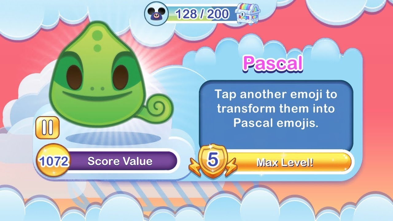 Disney Emoji Blitz - Pascal (Level 5) - Tangled - YouTube