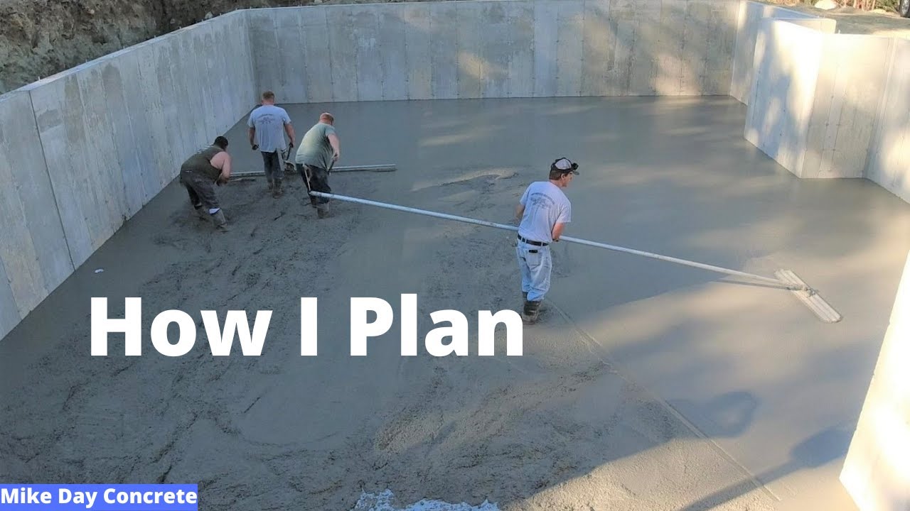 How I Think When Planning A Concrete Floor Pour - YouTube