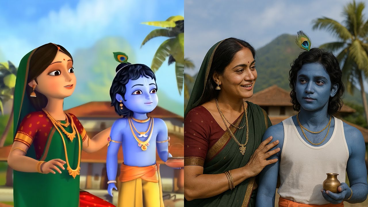 Little Krishna Characters in Real Life - YouTube