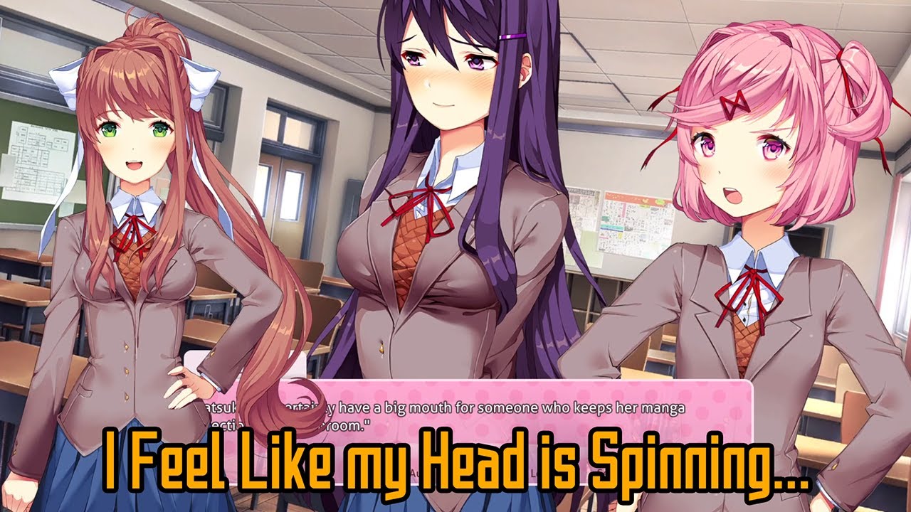 DDLC Act 2 Rotating Room's Max Rotation Normal Speed and 1000% Speed ...