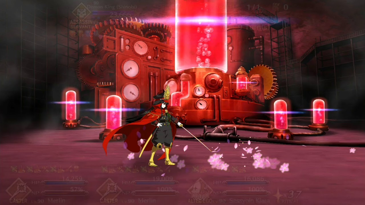 FATE GO CHALLENGE QUEST: Beating ODA NOBUNAGA with NP spamming - YouTube