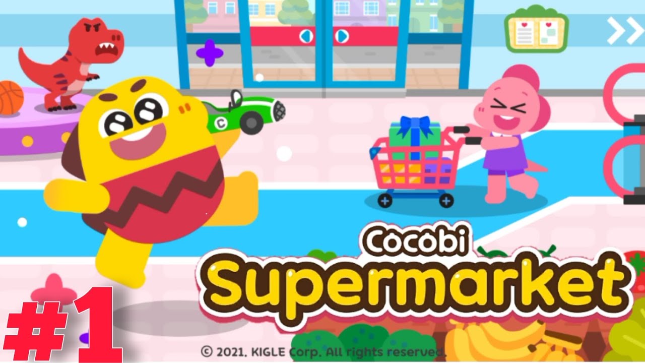 Cocobi Supermarket : Shopping With Dad and Grandpa 🧔🏼👴🏻#cocobi #gaming ...