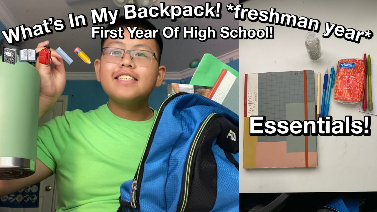 What’s In My Backpack 2023! *freshman year in high school* - YouTube