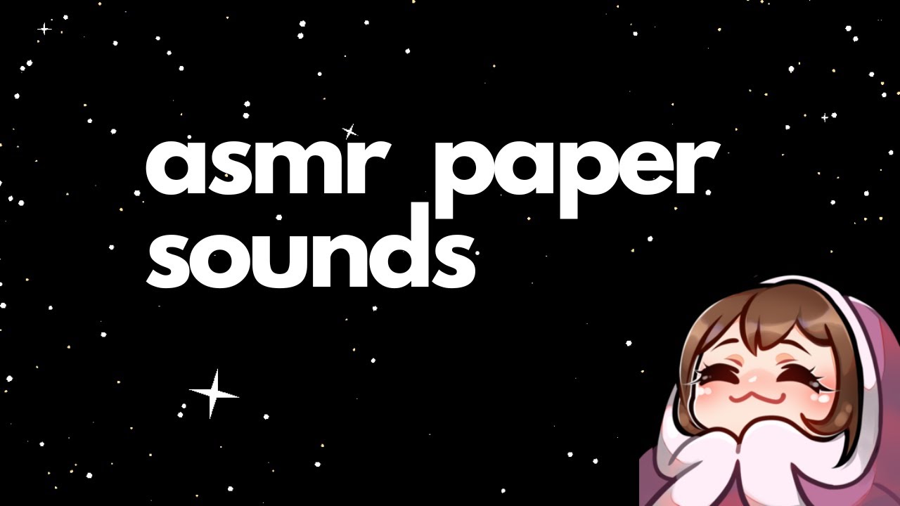 asmr paper sounds 🗒 | tapping, page flipping, pencil writing - YouTube