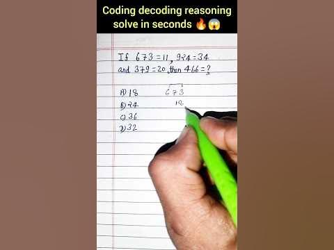 coding decoding। coding decoding reasoning tricks। #shorts - YouTube