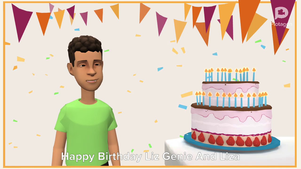 A Birthday Message To Liz Genie And Liza The Scratch Tuber - YouTube