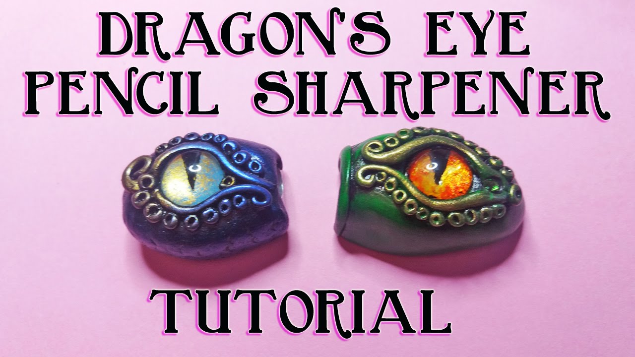 Polymer Clay Dragon's Eye Pencil Sharpener Tutorial - YouTube