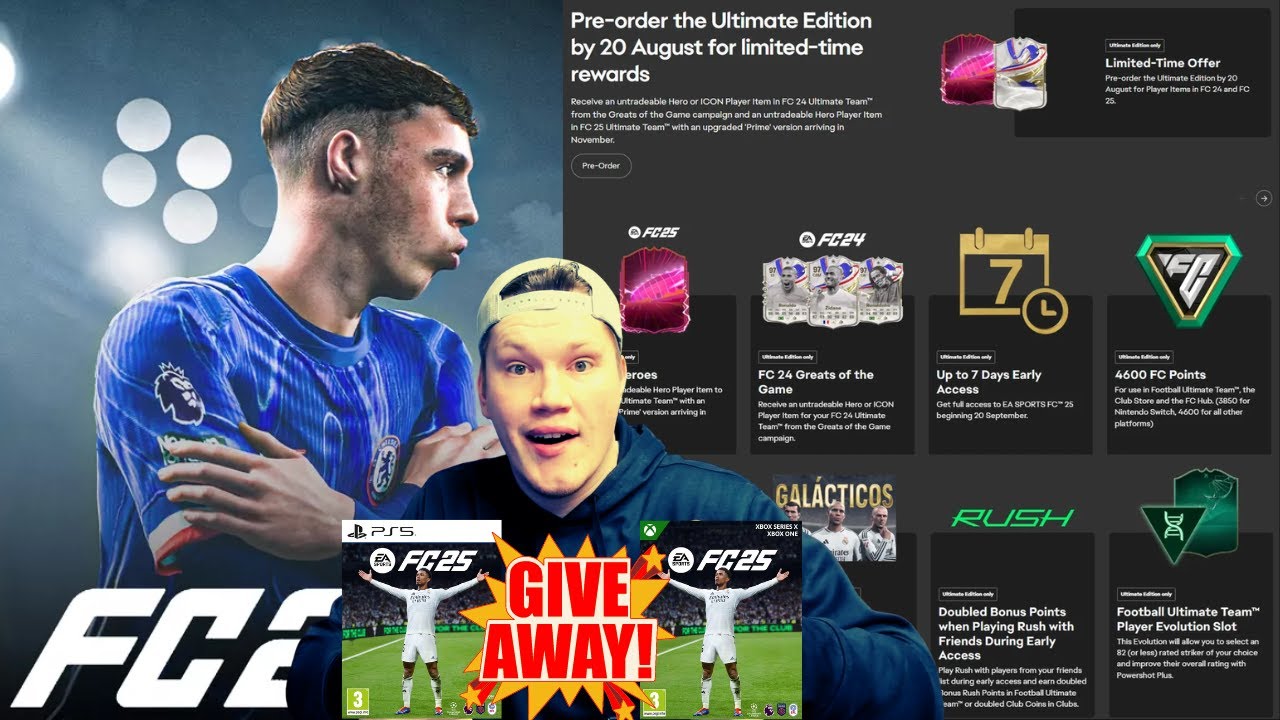 MY FIRST LOOK AT FC25! FC25 PREORDER GIVEAWAY INSIDE! - YouTube